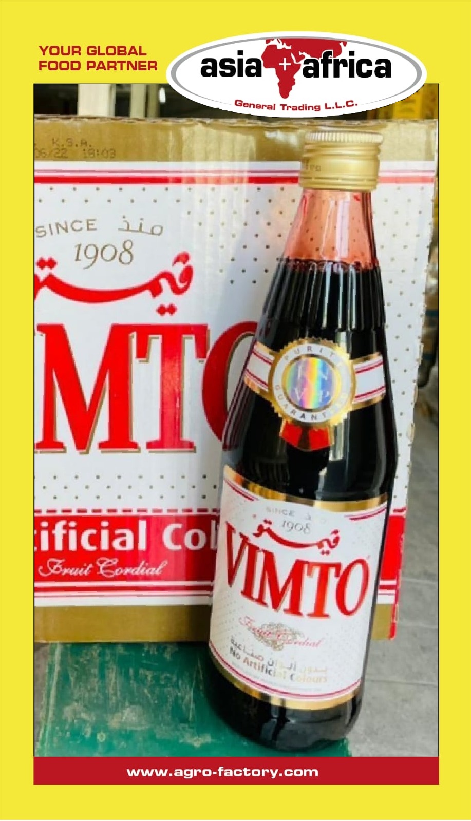 Vimto Fruit Cordial - Asia & Africa General Trading Dubai