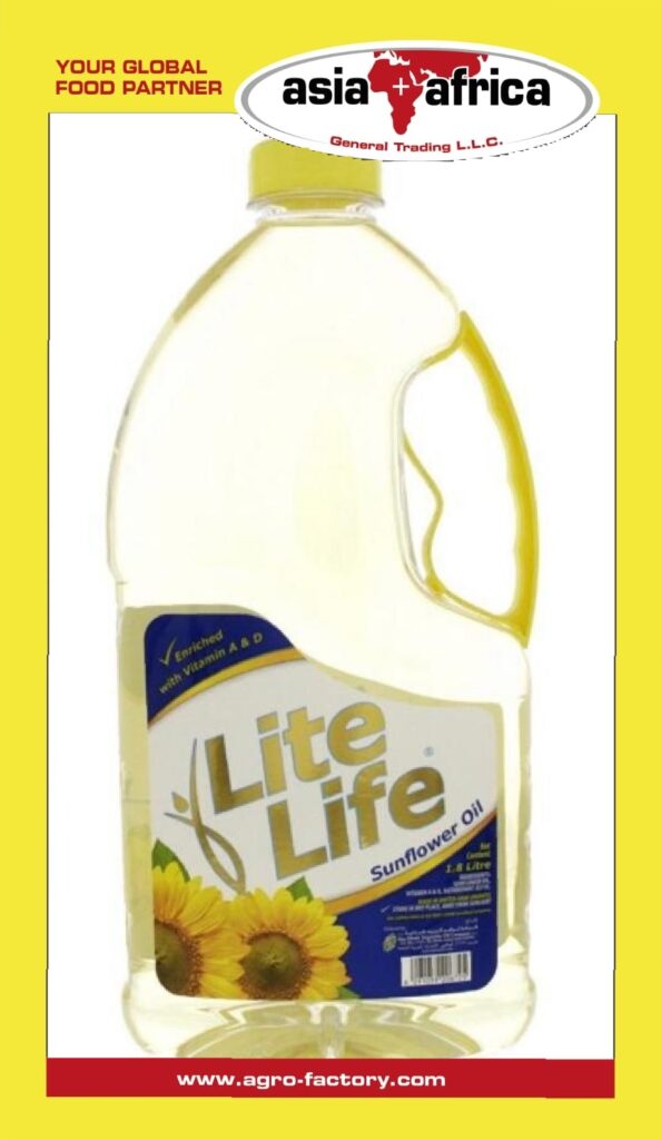 Lite Life Sunflower Oil 1.8litre - Asia & Africa General Trading Dubai